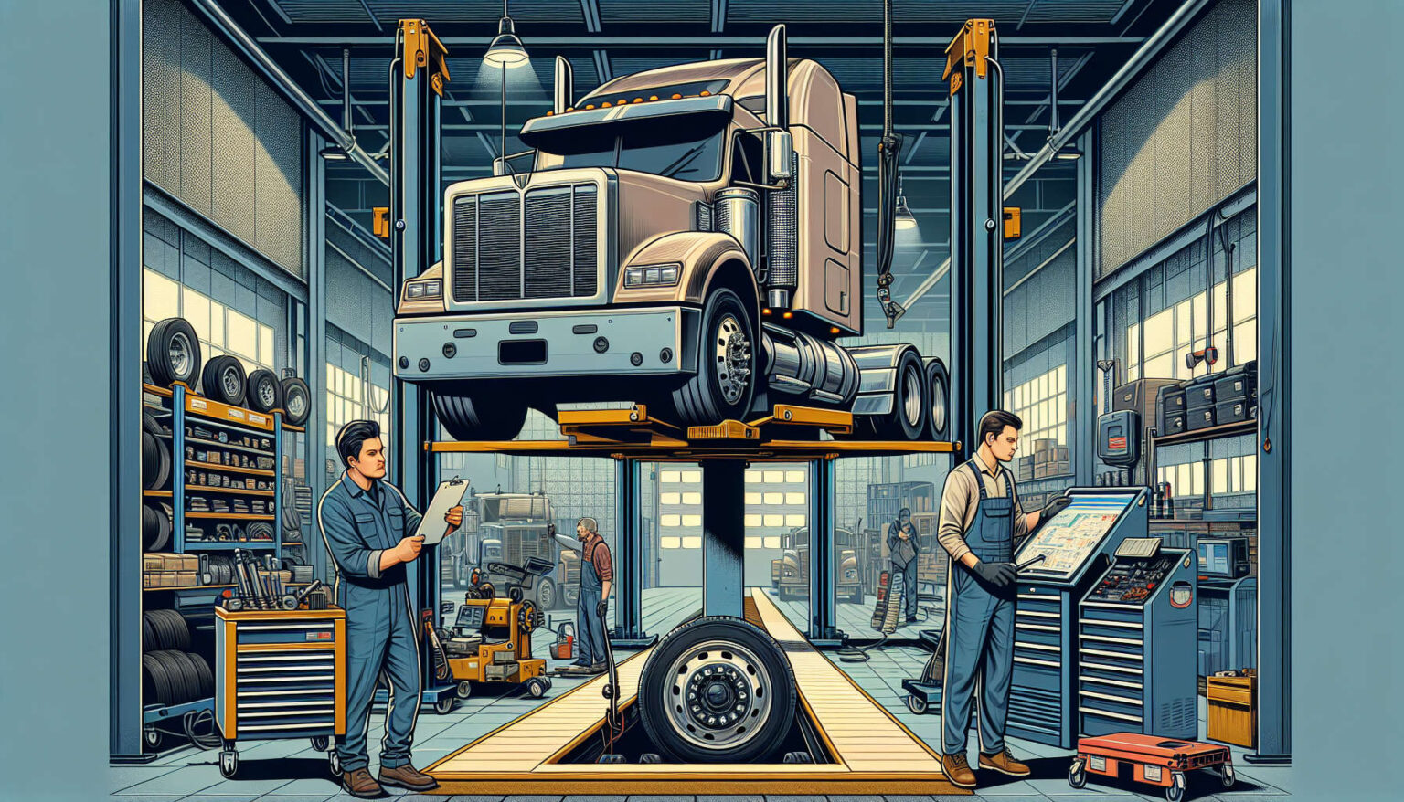 1 or 3 axle alignment, bro? Cool guide for your truck! - Truck Repair ...